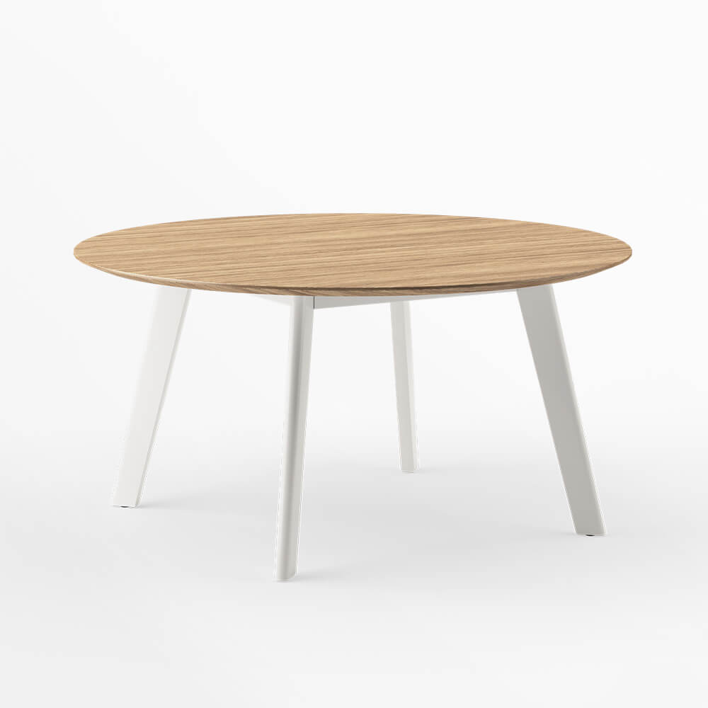 Immerse Round Office Table – Modern Wood Meeting Table | Haworth Canada