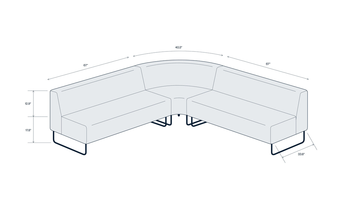 Riverbend Three-Piece Modular Sectional