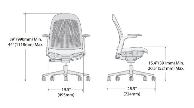 Haworth Breck Office Chair – Ergonomic Desk Chair with Adjustable ...