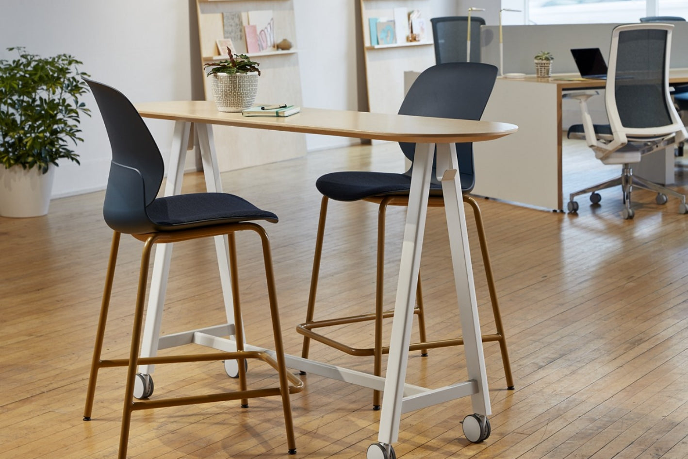 Maari Stool with 4-Leg Base - Haworth Store