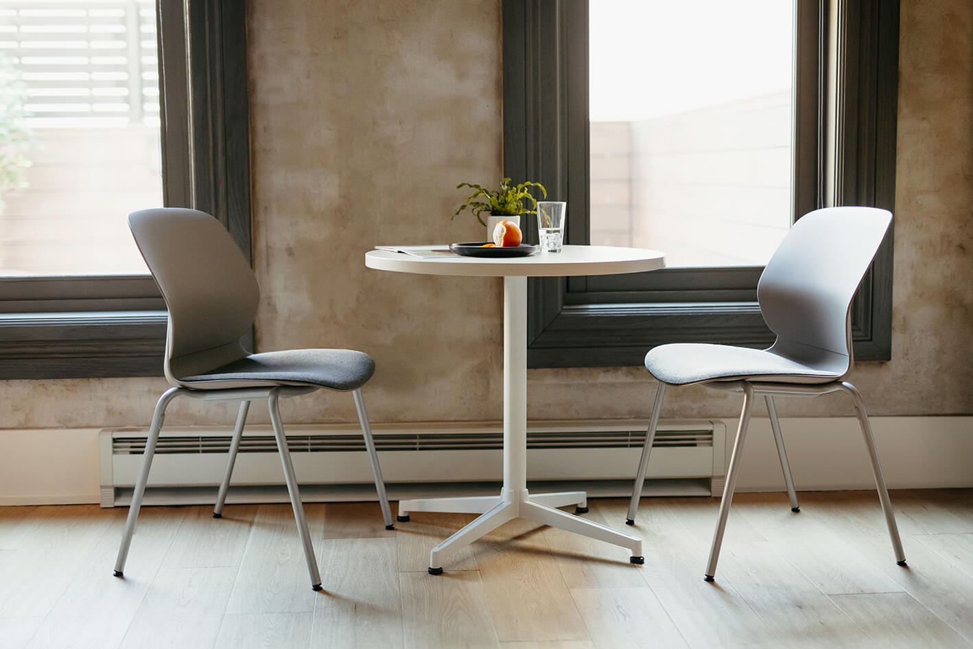 Maari Chair 4-Leg Base with Upholstered Seat - Haworth Store