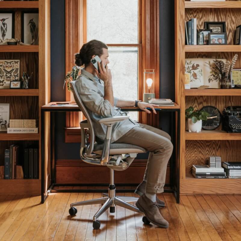 Zody Ergonomic Office Chair with Sit & Stand Capabilities | Haworth